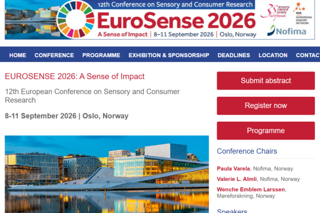 EuroSense 2026 A Sense Of Impact Nofima